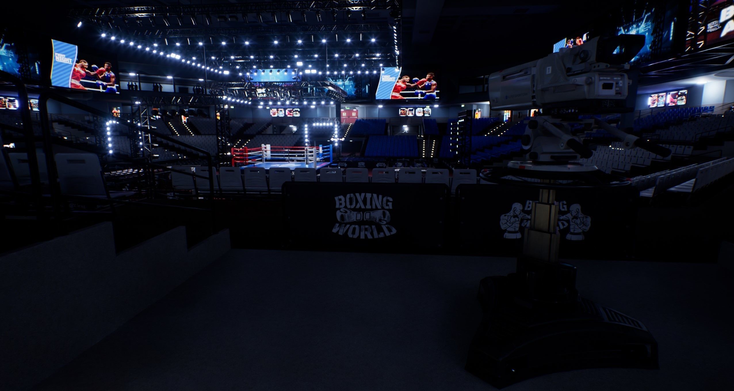 3D model BOXING ARENA STADIUM - Game Ready VR / AR / low-poly | CGTrader