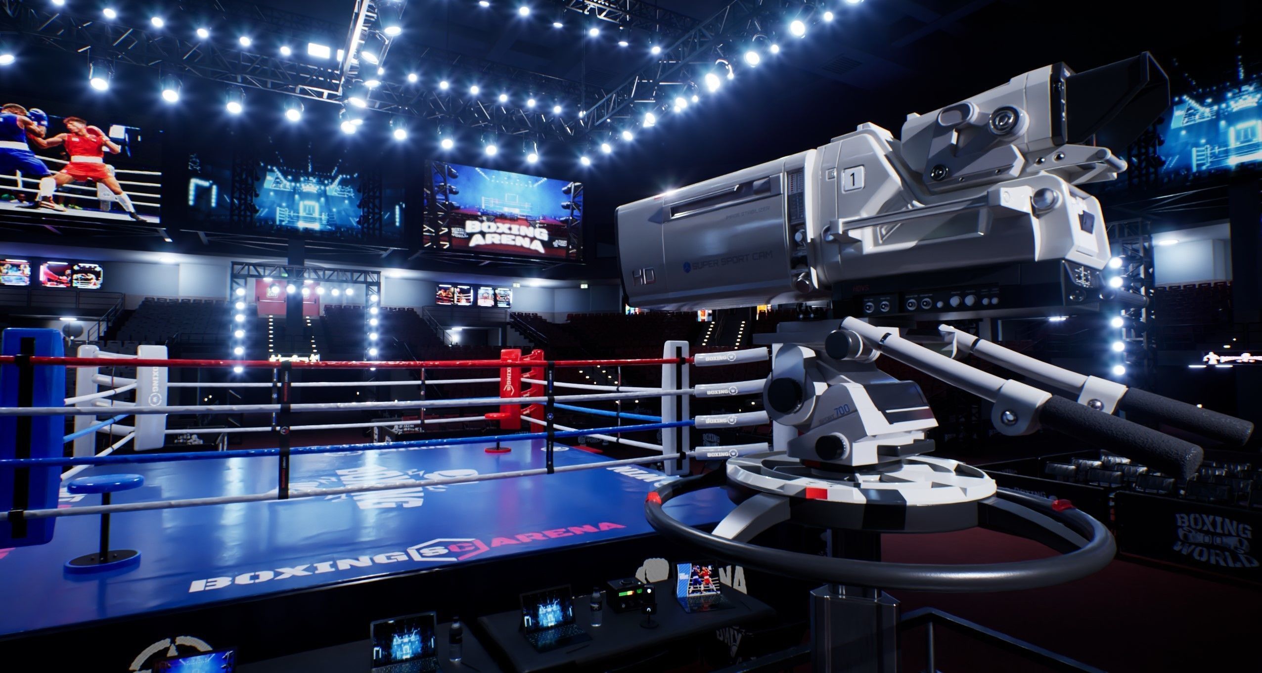3D model BOXING ARENA STADIUM - Game Ready VR / AR / low-poly | CGTrader