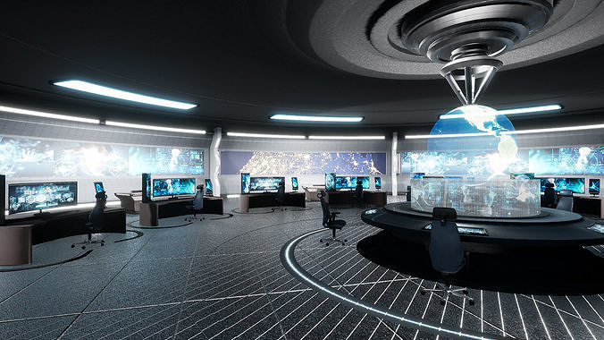3D model Command Center Environment Package VR / AR / low-poly | CGTrader