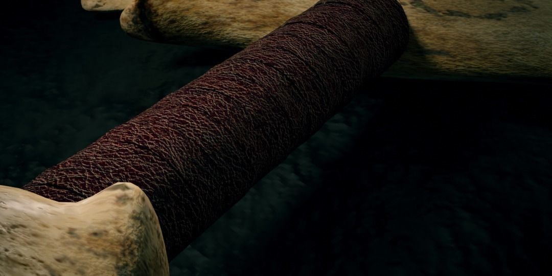 Shortsword with bone hilt free 3D model | CGTrader