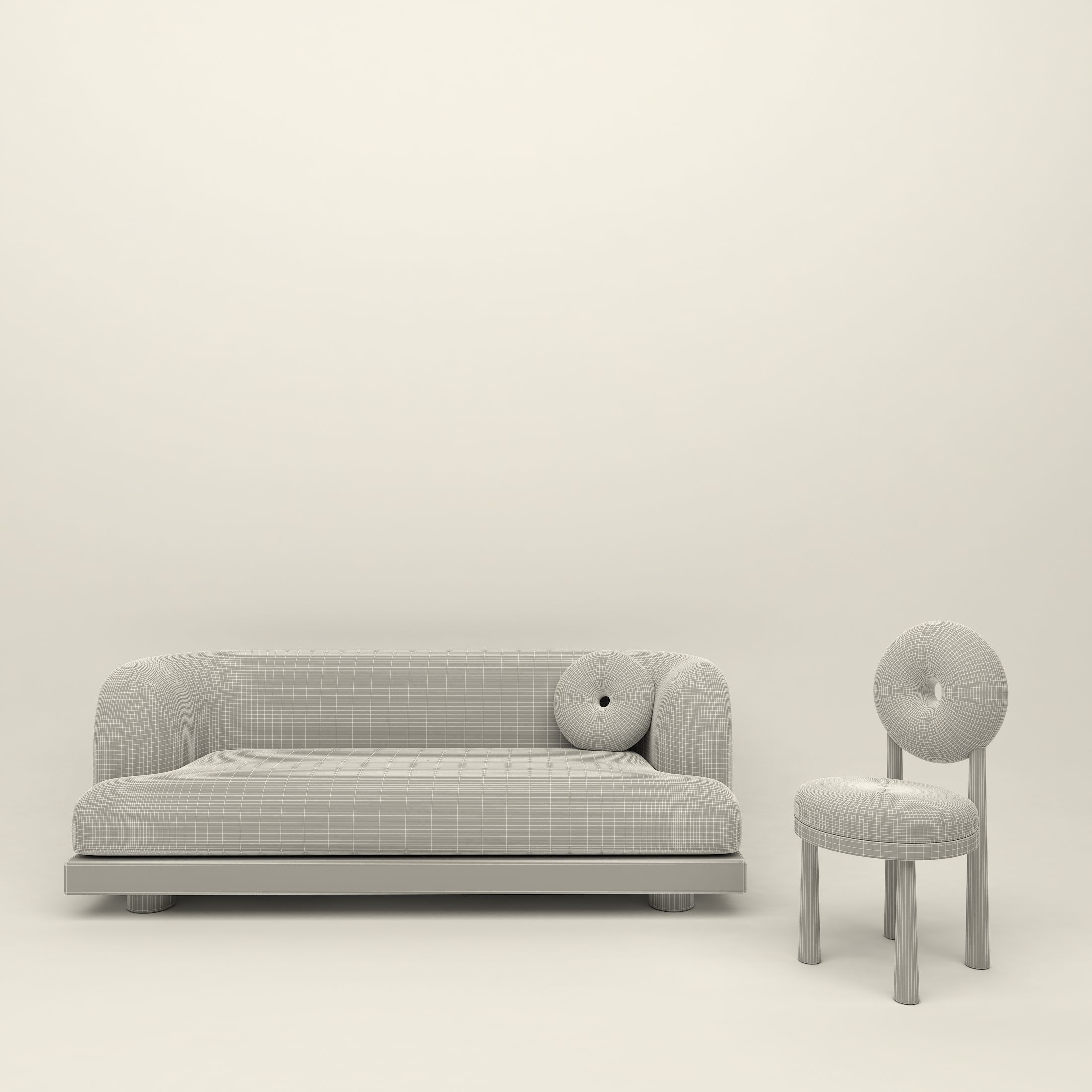 Nomad Sofa - Baba Chair By Emmanuelle Simon 3D model | CGTrader