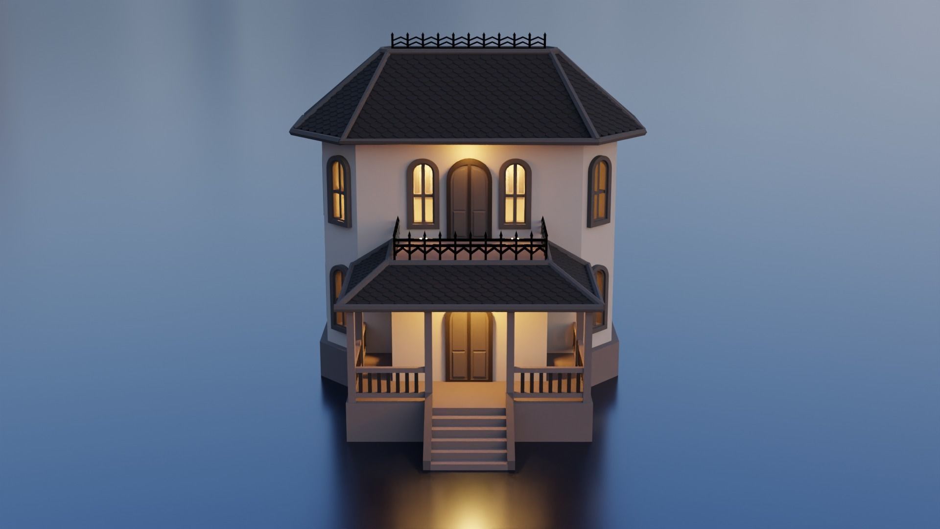 3D model Haunted House VR / AR / low-poly | CGTrader