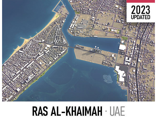 3D model Ras al-Khaimah - 3D City Model VR / AR / low-poly | CGTrader