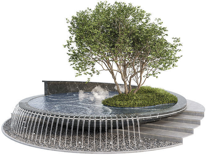 lightning pond 3D model | CGTrader