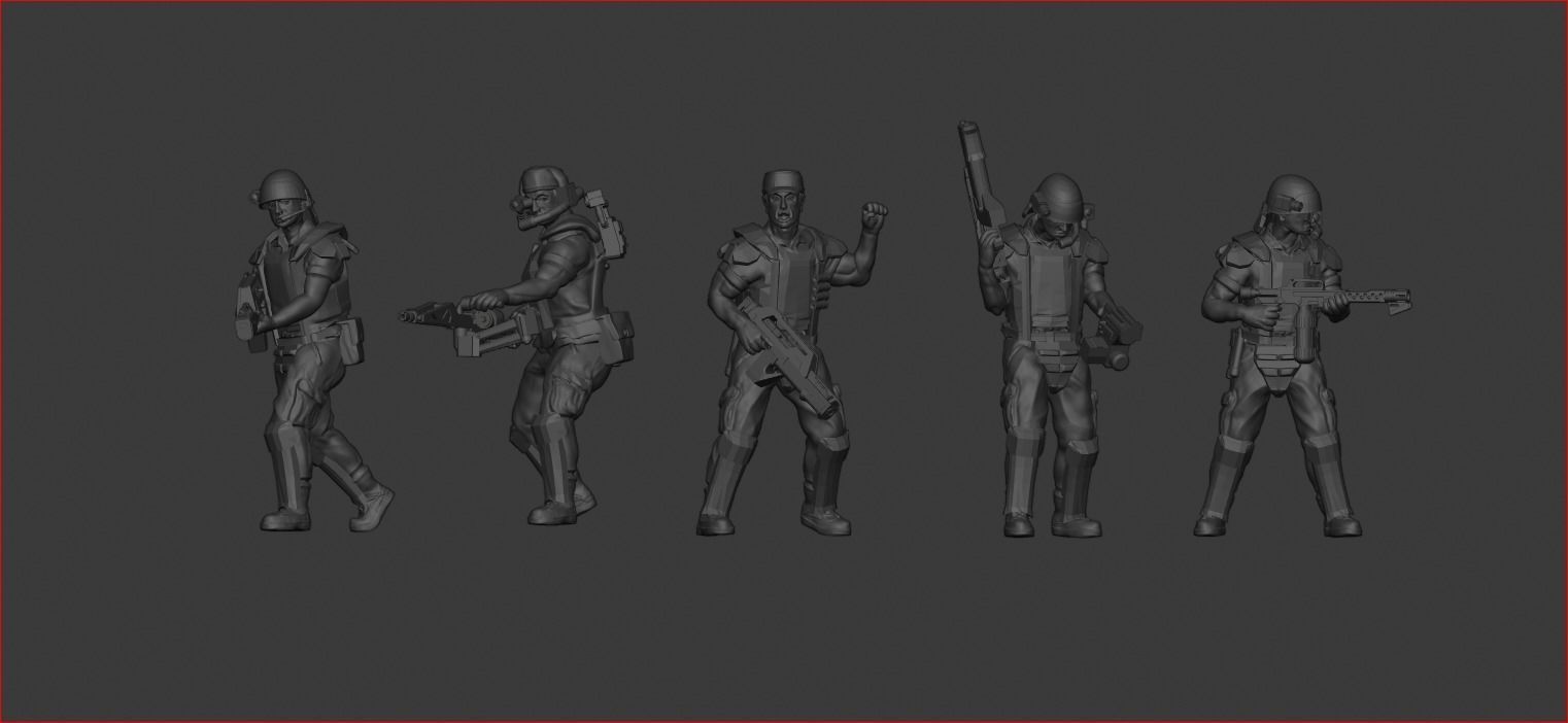 USCM Colonial Marines 3D model 3D printable | CGTrader