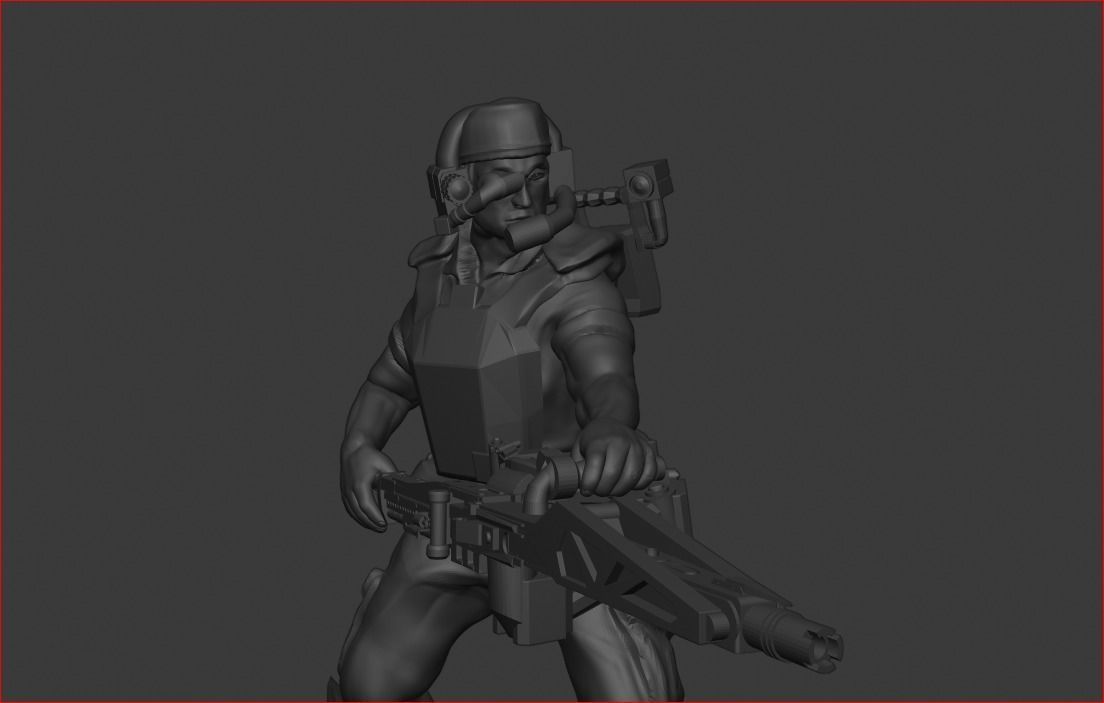 USCM Colonial Marines 3D model 3D printable | CGTrader