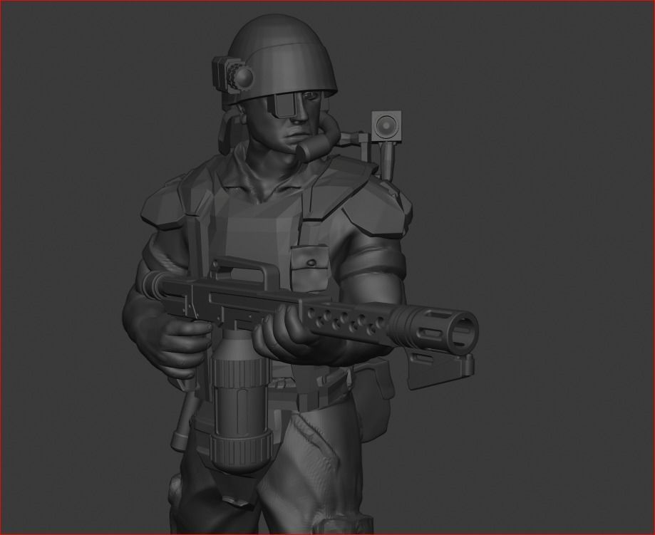 USCM Colonial Marines 3D model 3D printable | CGTrader