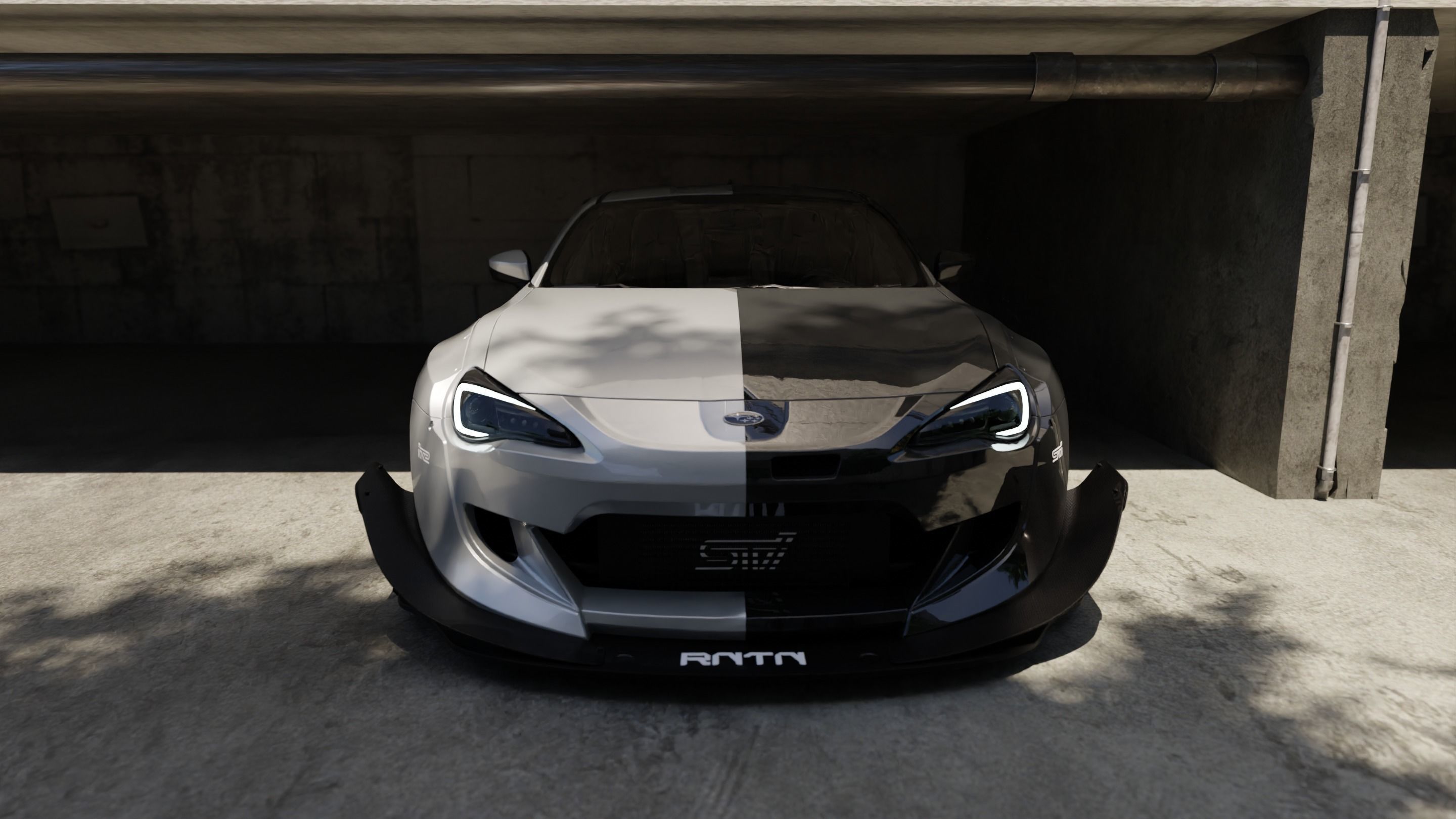 Car Render Scene 3D Blender File Textured And FBX File 3D model | CGTrader