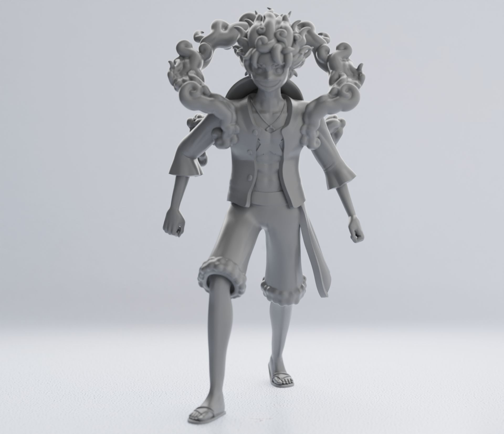 Luffy Gear 5 3D model 3D printable | CGTrader