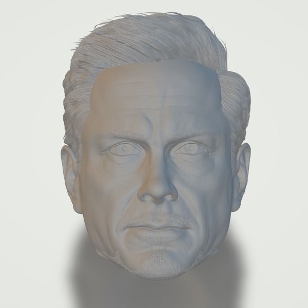 head robert downey jr 3D model 3D printable | CGTrader