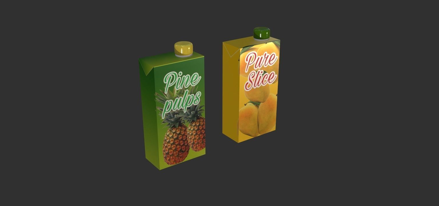 3D model Juice box VR / AR / low-poly | CGTrader