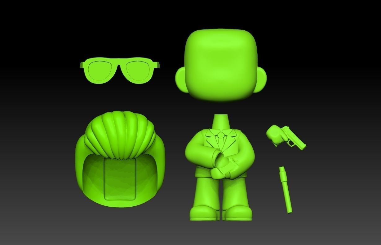 Caine Chibi from JohnWick4 3D model 3D printable | CGTrader