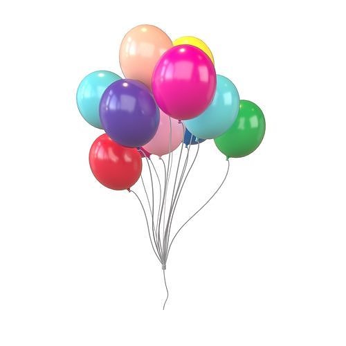 3D model Bunch of Balloons v1 001 VR / AR / low-poly | CGTrader