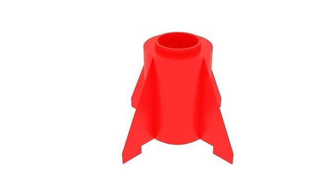 Lego Rocket Fin 3D model | CGTrader