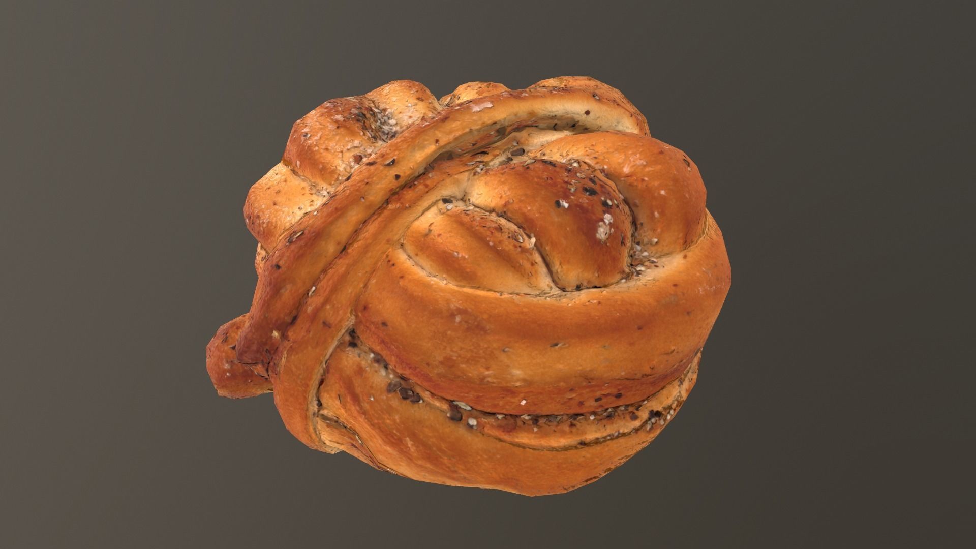 3D model Round Challah Bread AR VR PBR Lowpoly with game ready 3d Model ...
