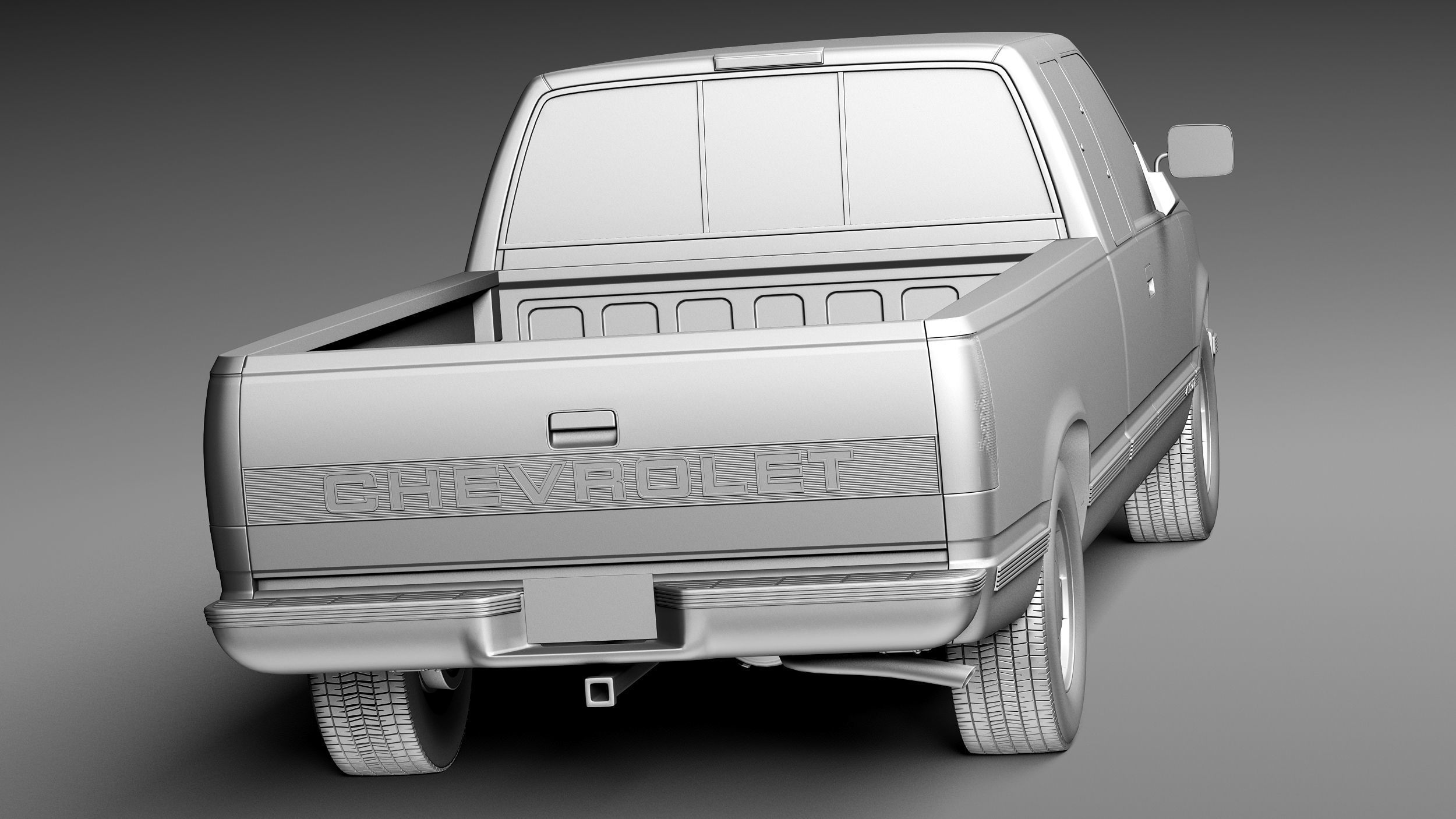 Chevrolet Silverado Extended Cab 1988-1999 3D model | CGTrader