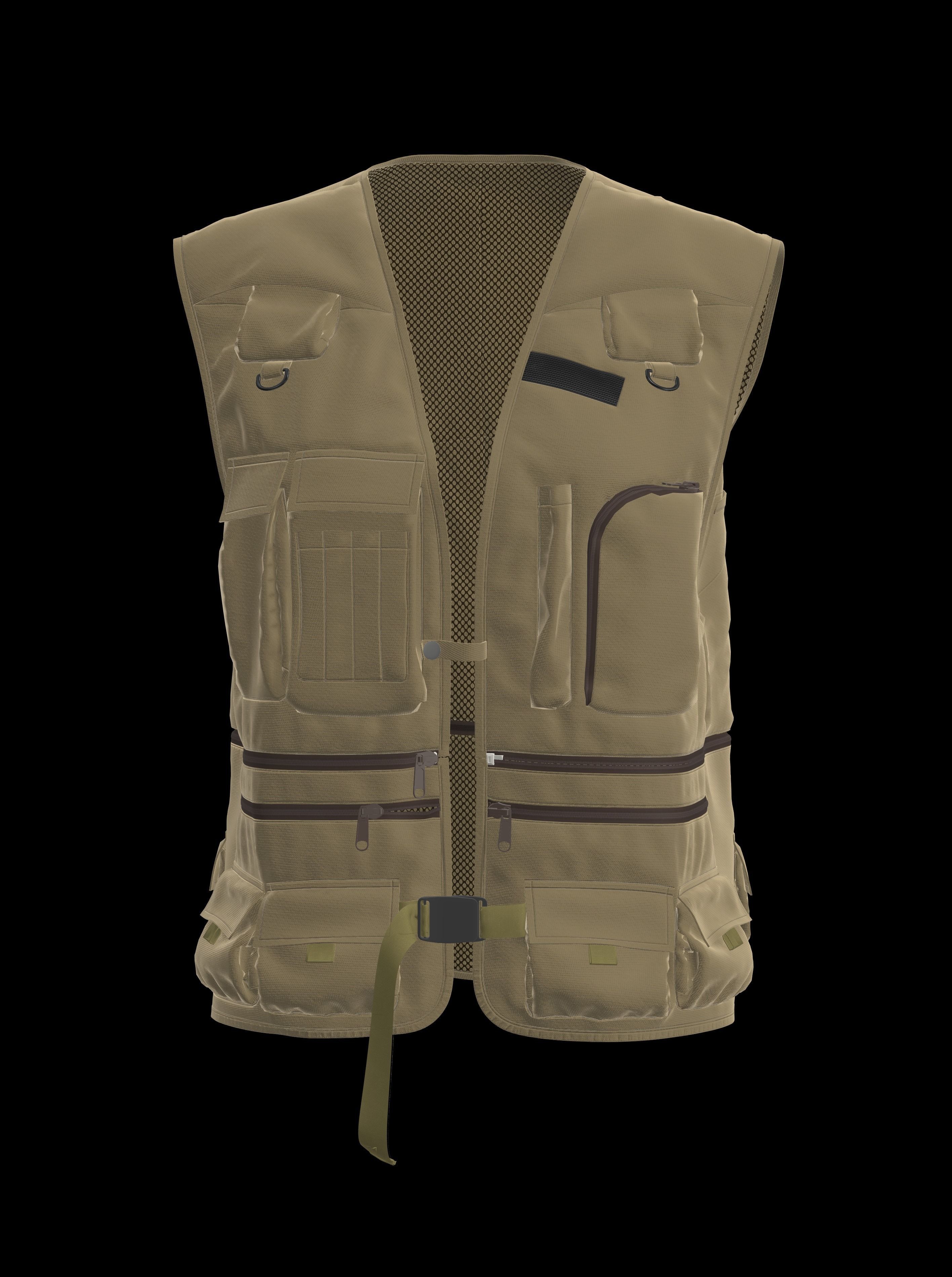 War Gaming Vest Suite for Game Character 3D model animated rigged ...