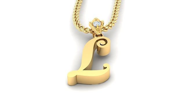 L Letter Version 3 3D model 3D printable | CGTrader