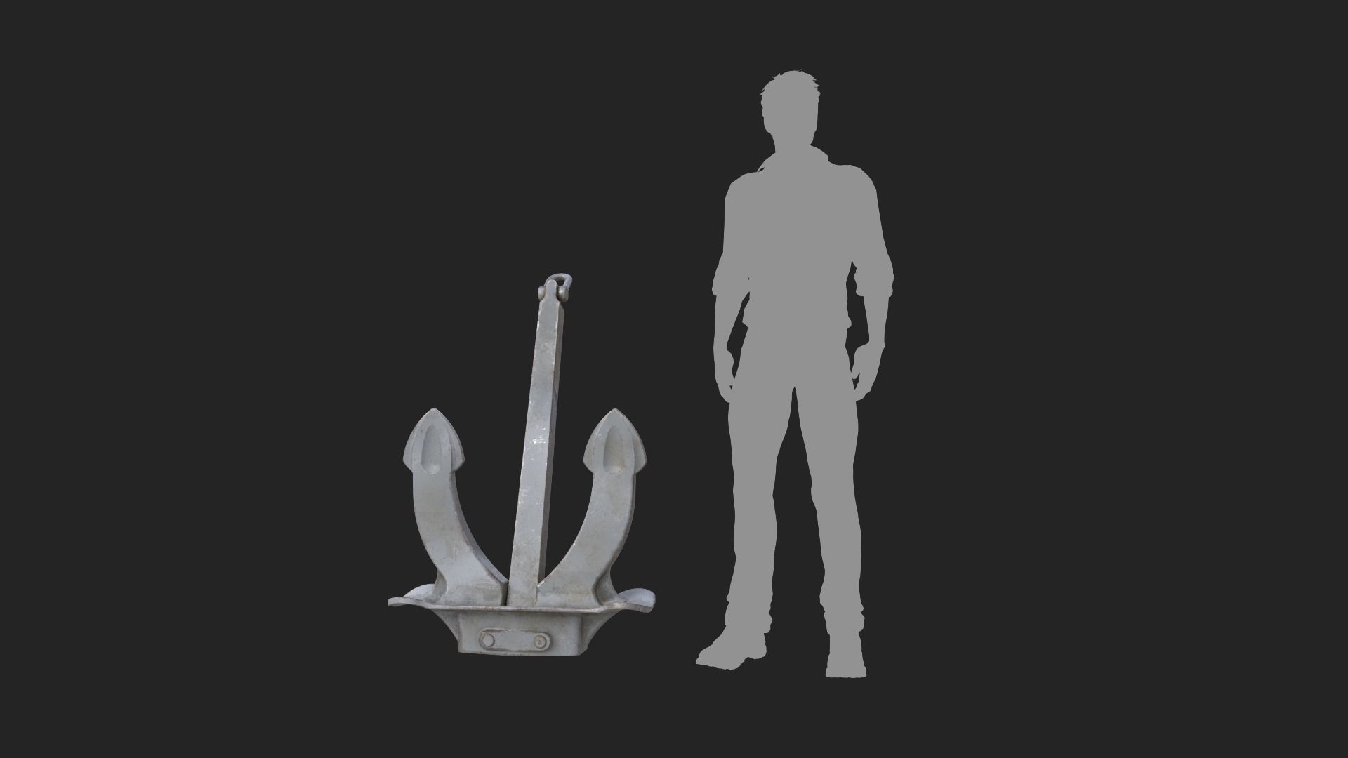 PBR 3D Model Props - Old Ship Anchor 3D model | CGTrader