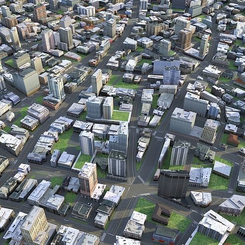 3D model City 79 VR / AR / low-poly | CGTrader