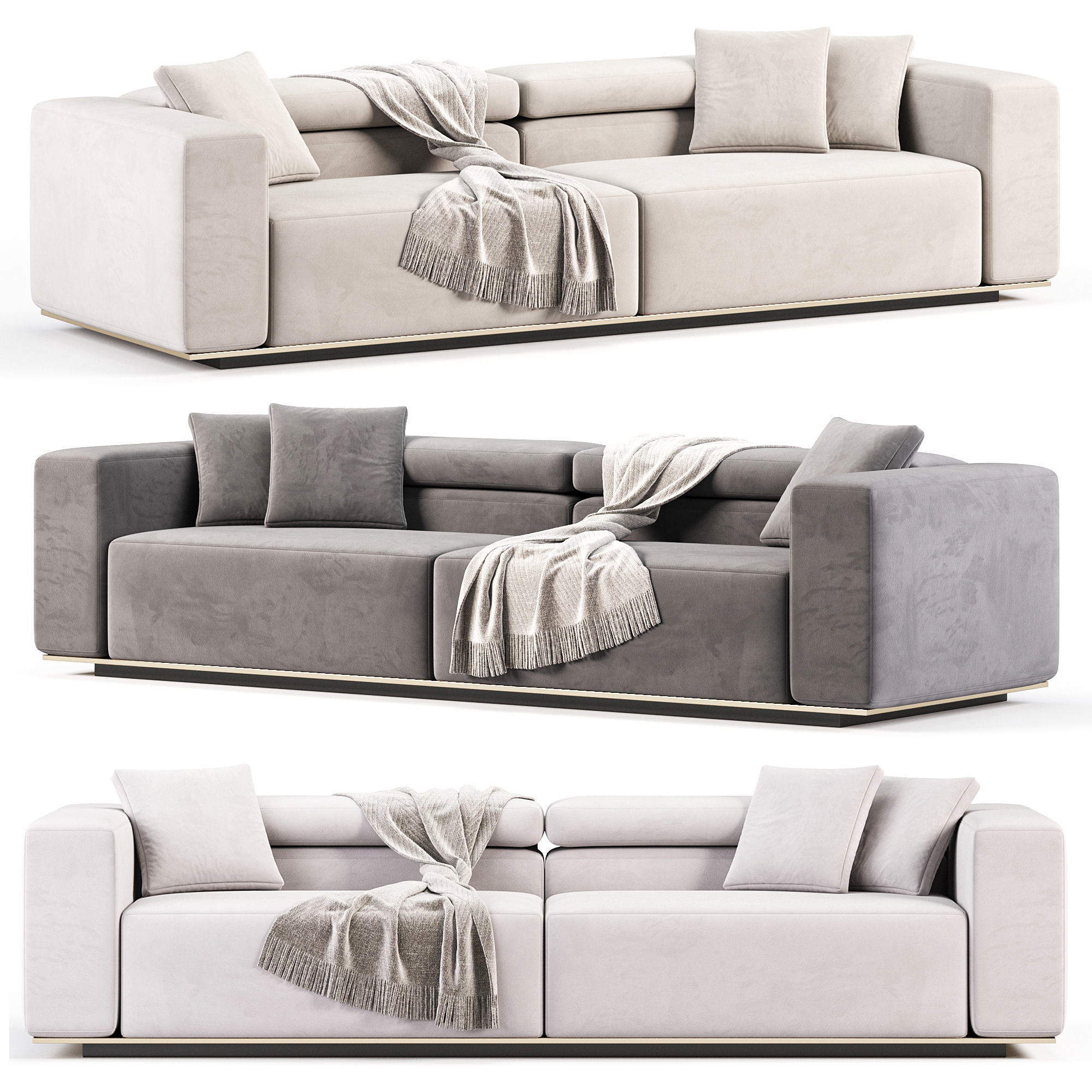 ORLANDO SOFA MODULAR ELEMENTS 3D model | CGTrader