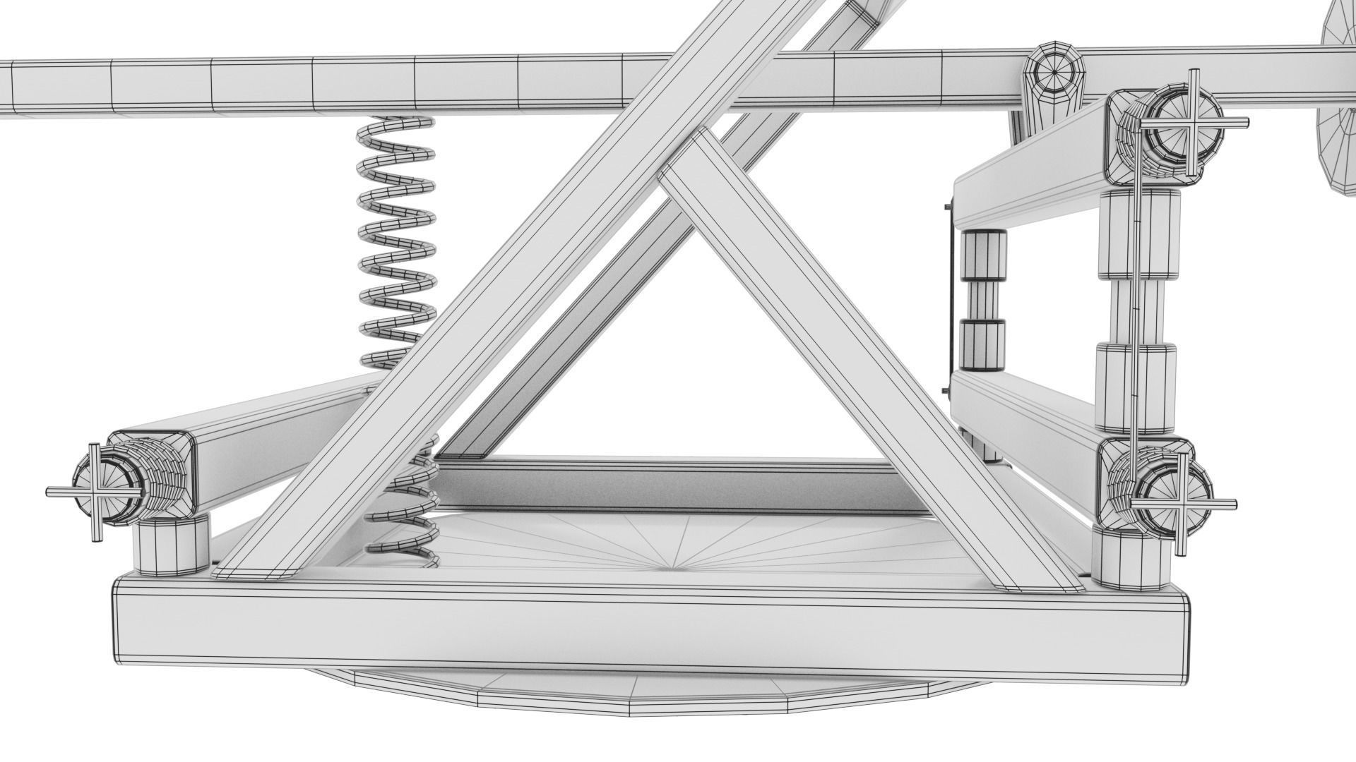 Game model of catapult 3D model animated rigged | CGTrader
