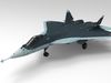 3D model Sukhoi Su-57 Felon with Cockpit VR / AR / low-poly | CGTrader