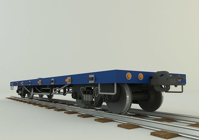 train freight wagon 3D model | CGTrader