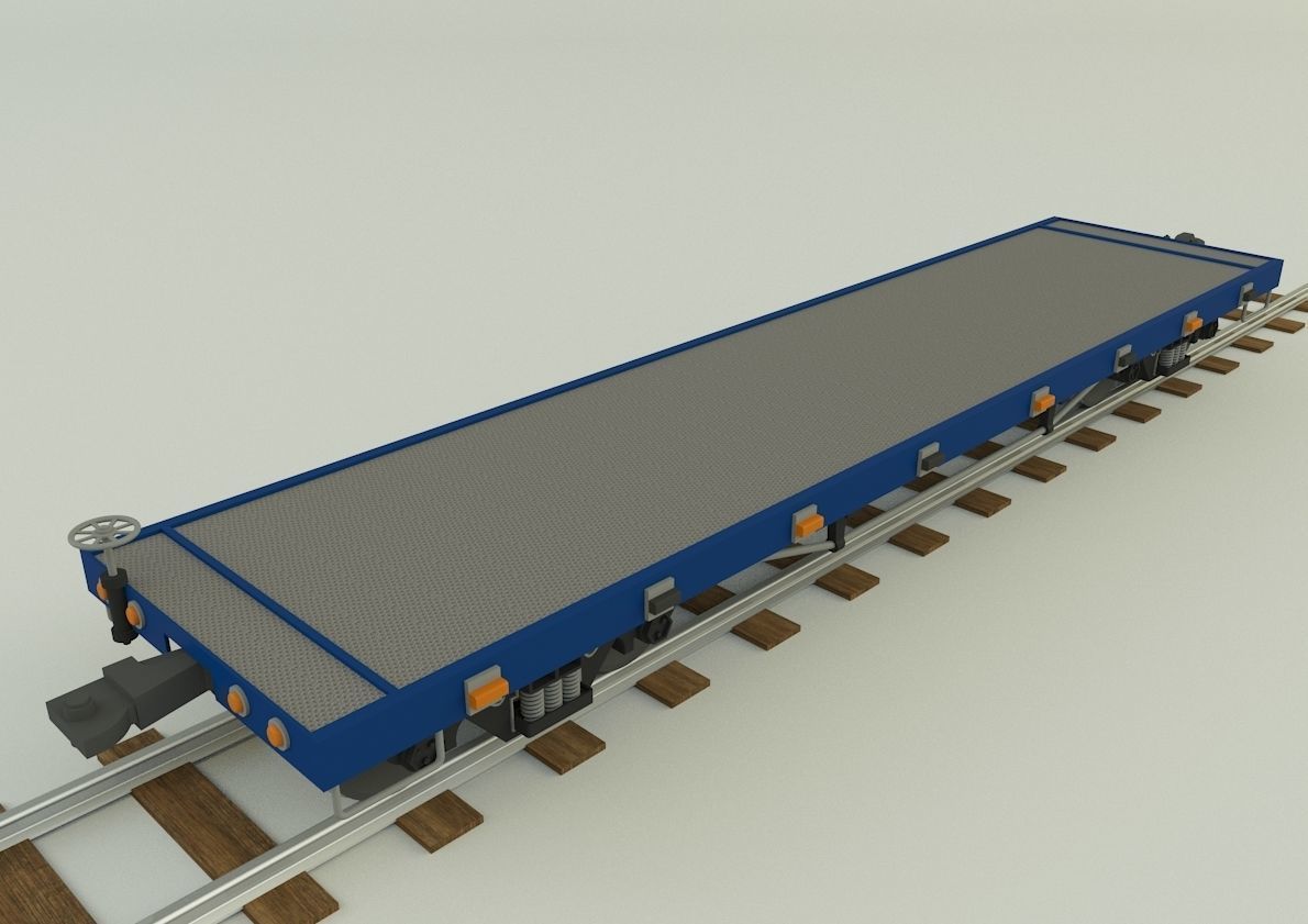 train freight wagon 3D model | CGTrader