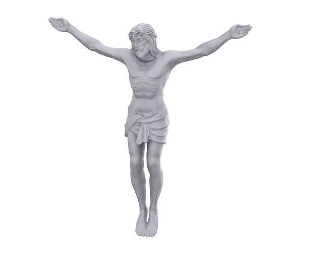 Jesus on cross 3D print model 3D model 3D printable | CGTrader