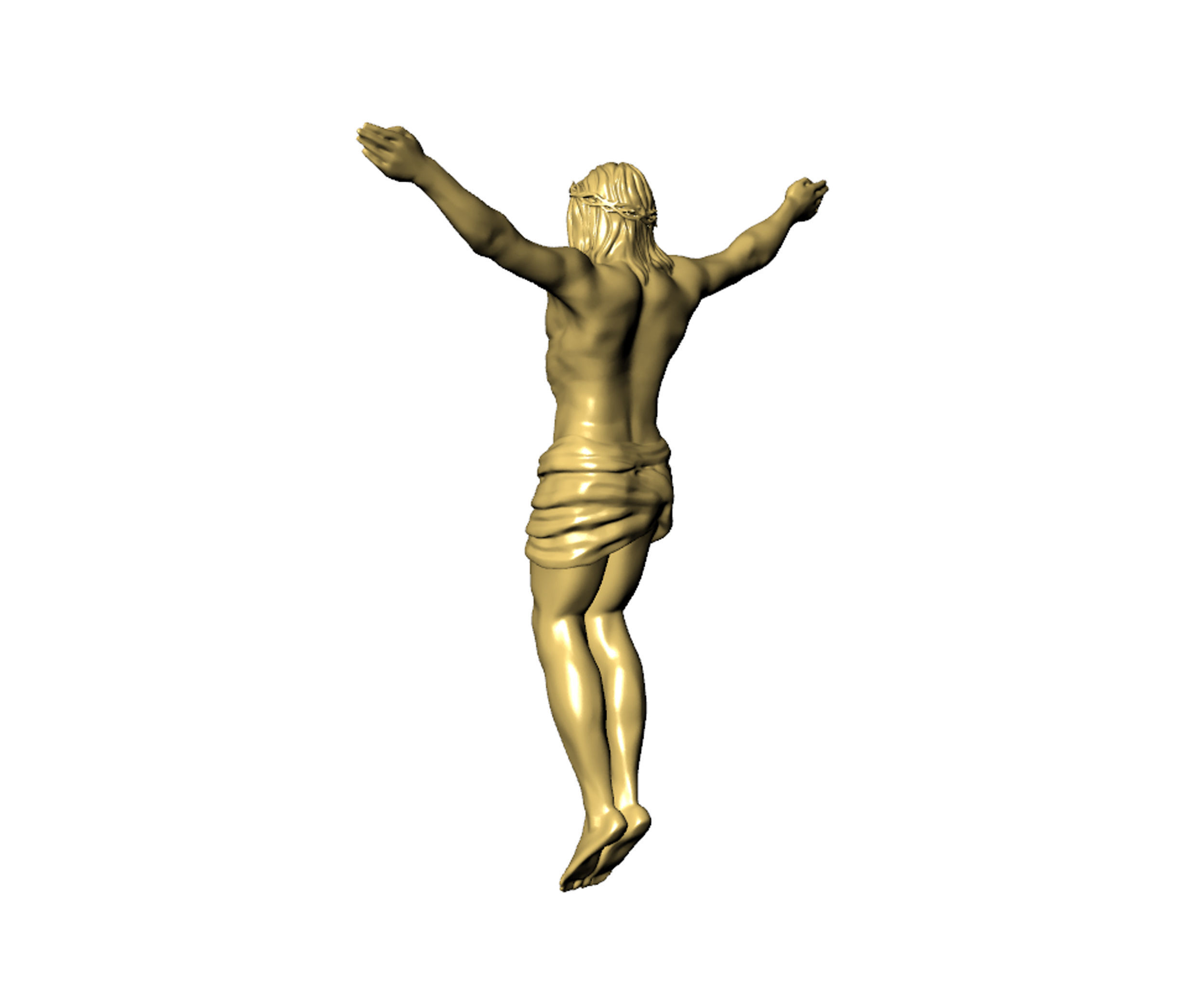 Jesus on cross 3D print model 3D model 3D printable | CGTrader