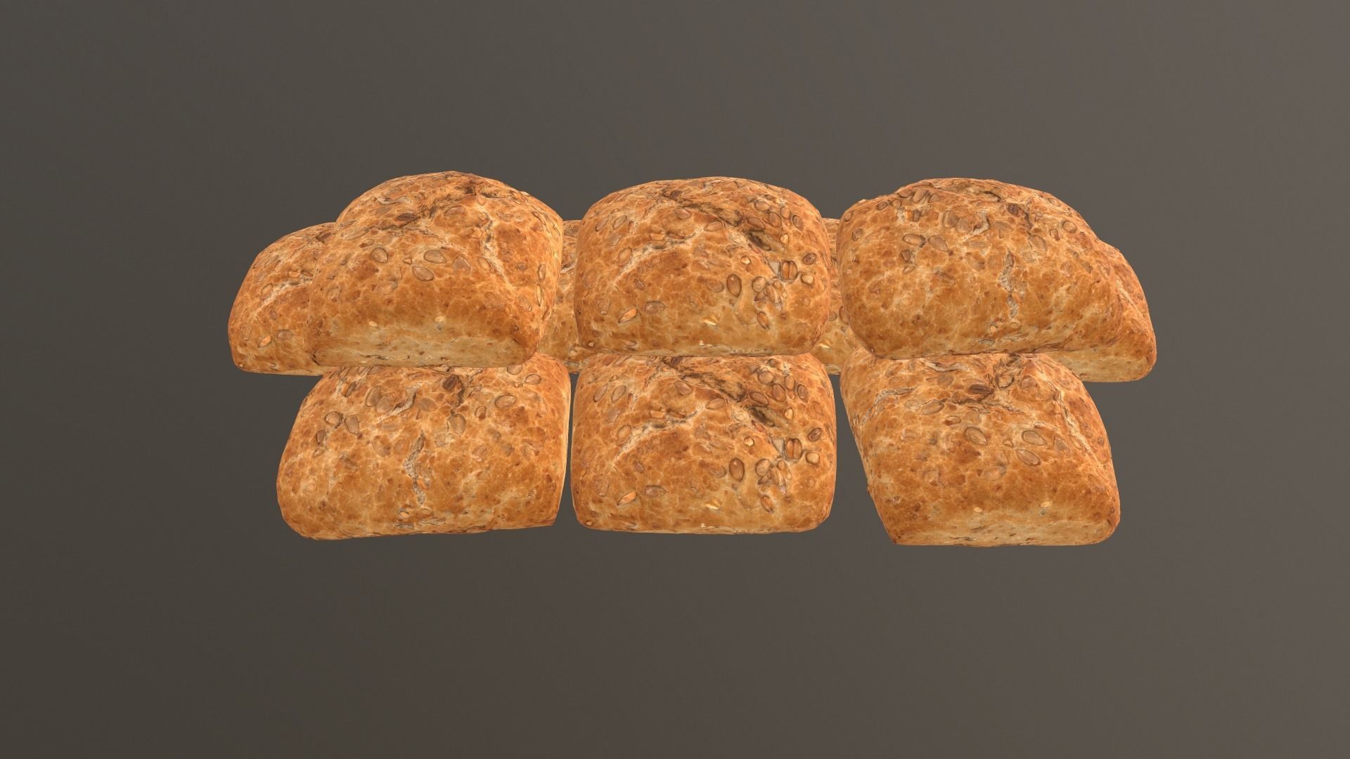3D model Bread Roll AR VR PBR Lowpoly with game ready 3d Model VR / AR ...