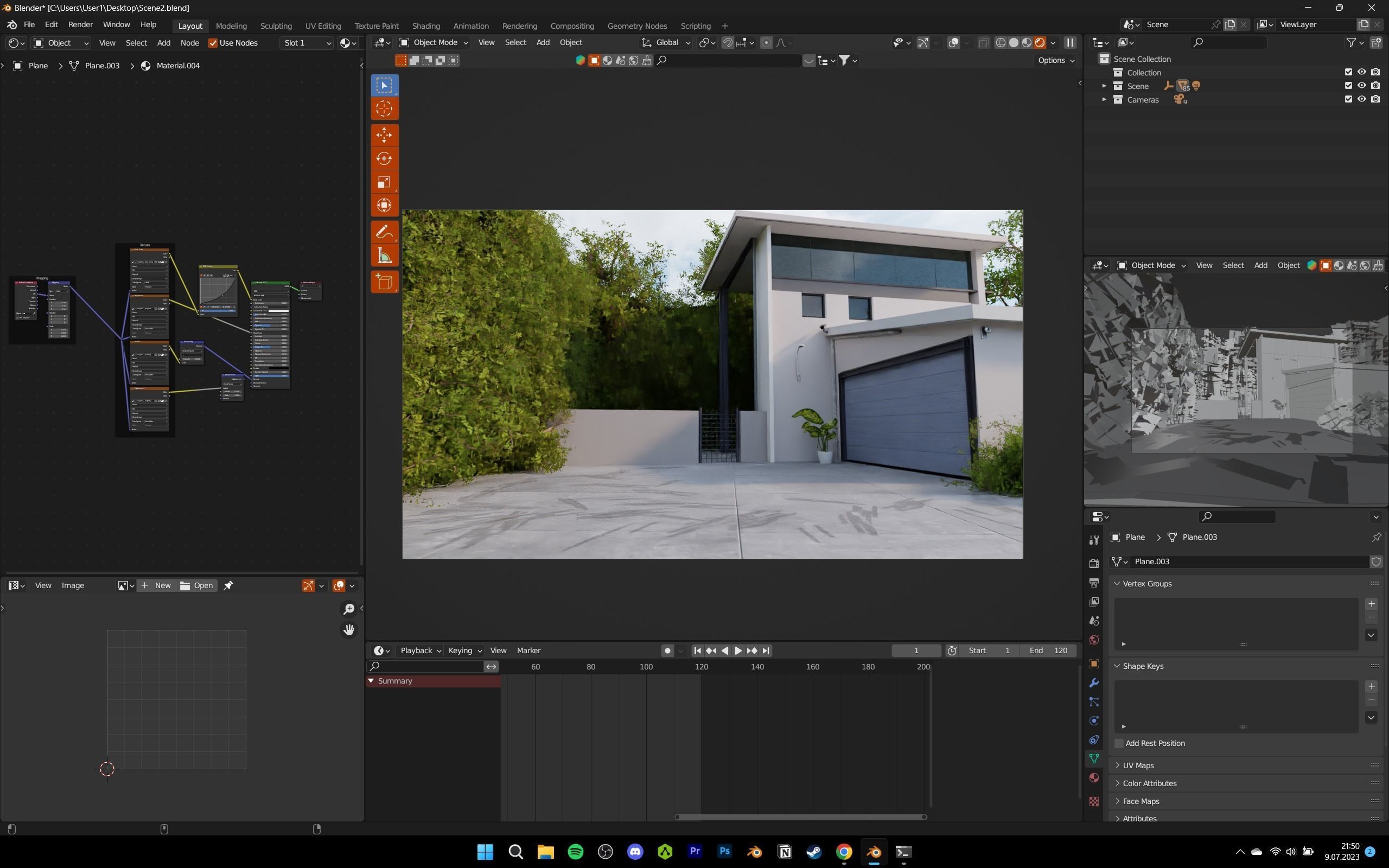 Luxury Automotive Render Scene 3D Blender File Textured And FBX 3D ...