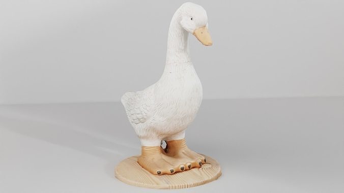 3D model Ceramic goose sculpture VR / AR / low-poly | CGTrader