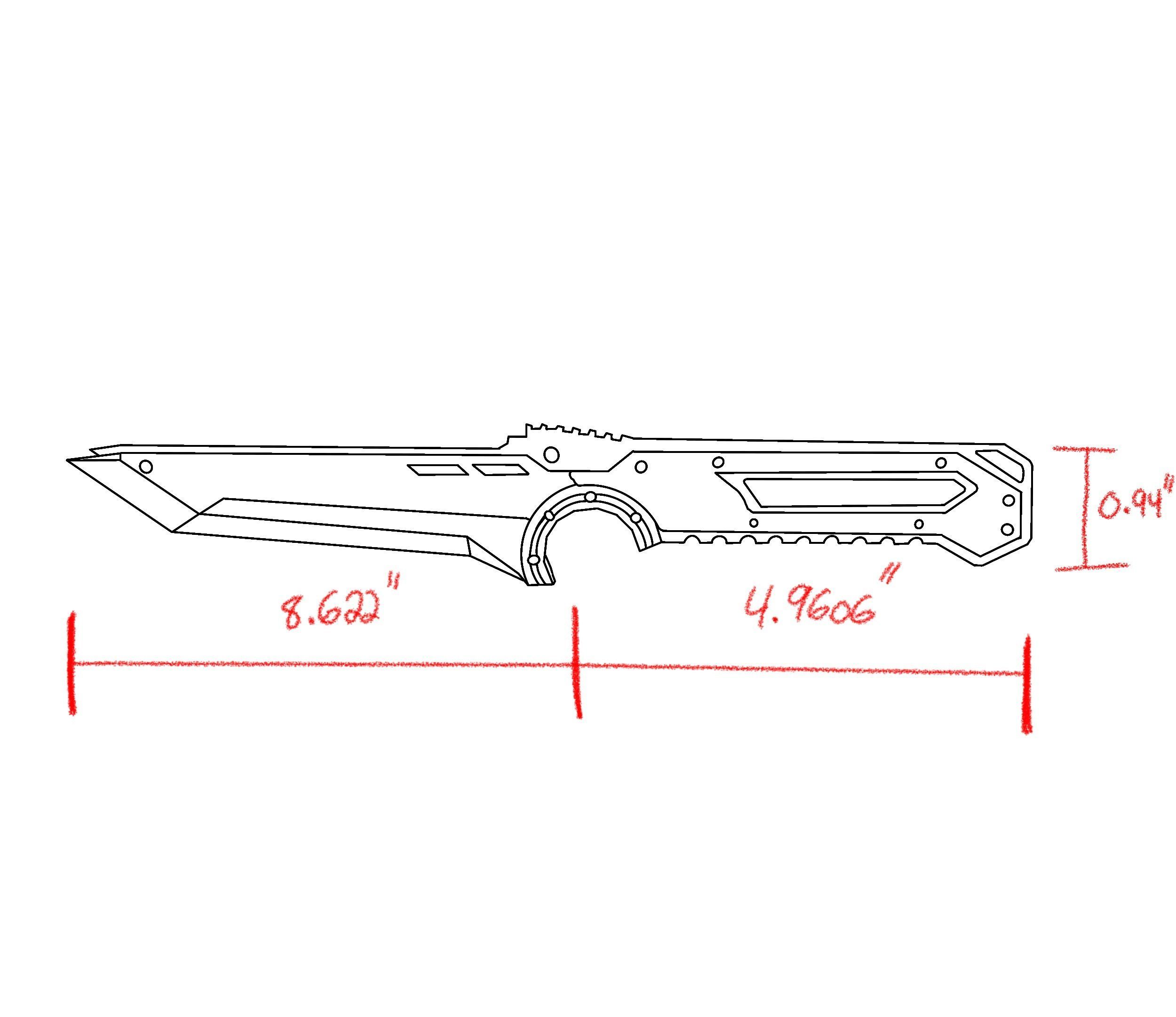 STARFIELD STL - UC COLONIES COMBAT KNIFE v1 3D model 3D printable ...