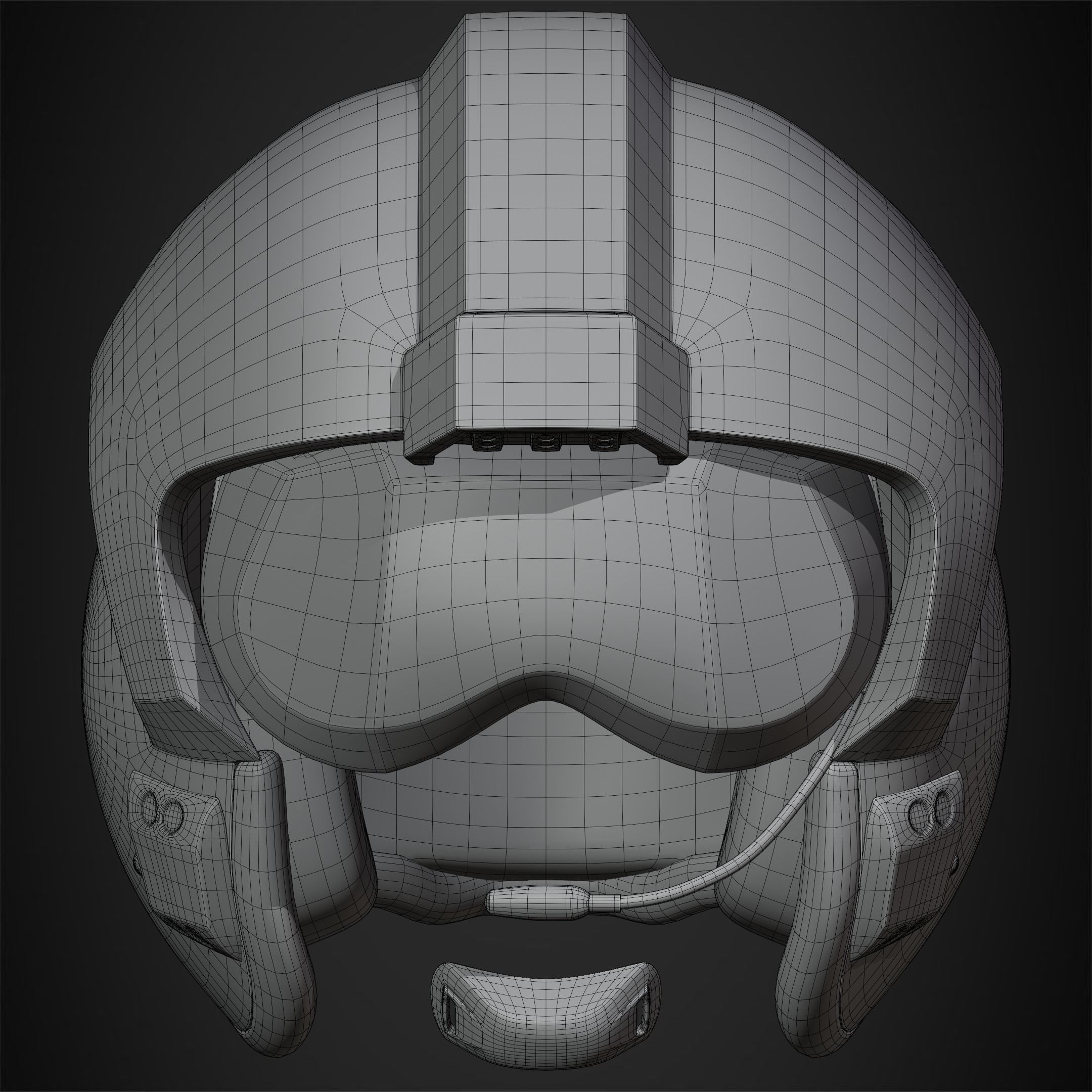 Star Wars Rebel Flight Pilot Helmet for Cosplay 3D model 3D printable ...