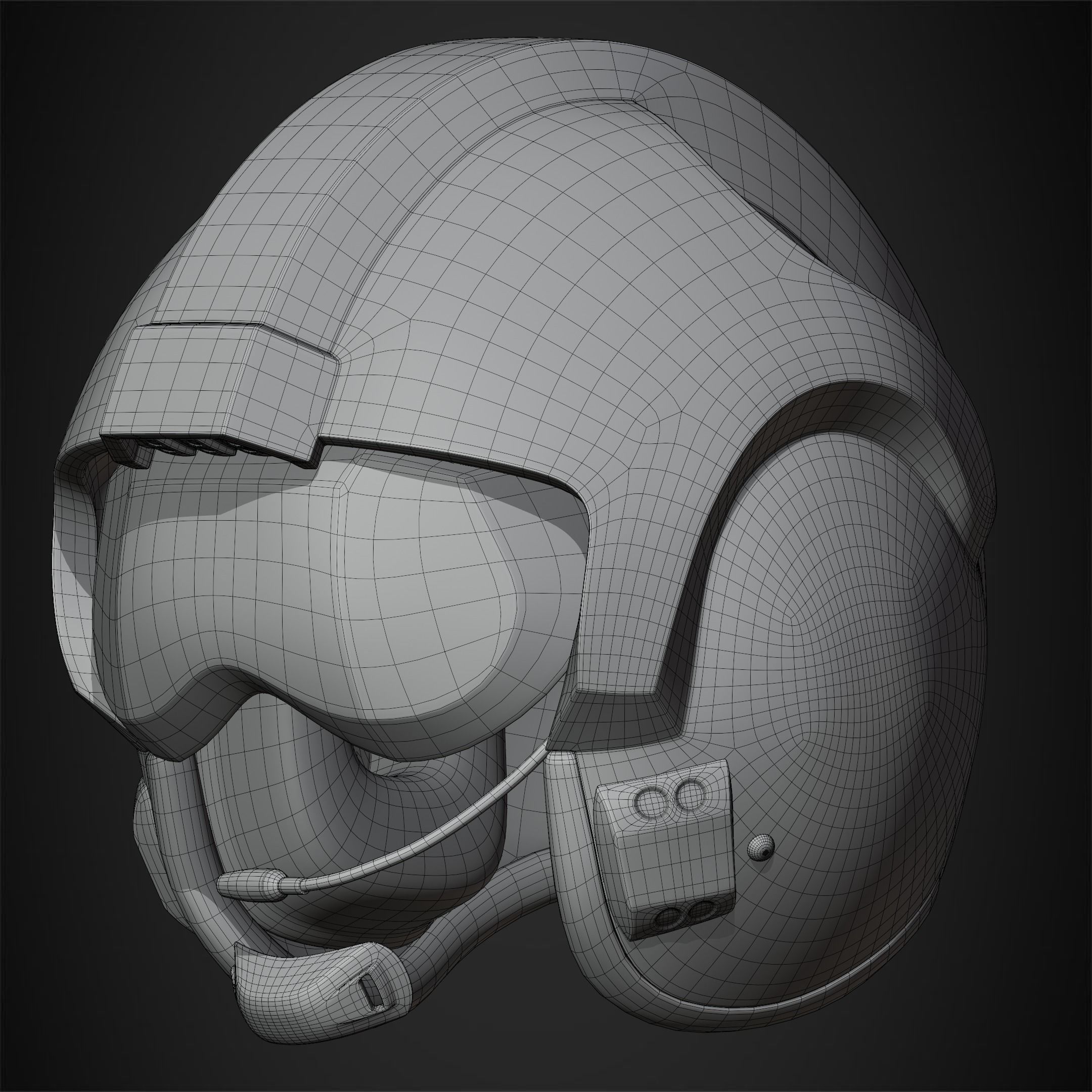 Star Wars Rebel Flight Pilot Helmet for Cosplay 3D model 3D printable ...