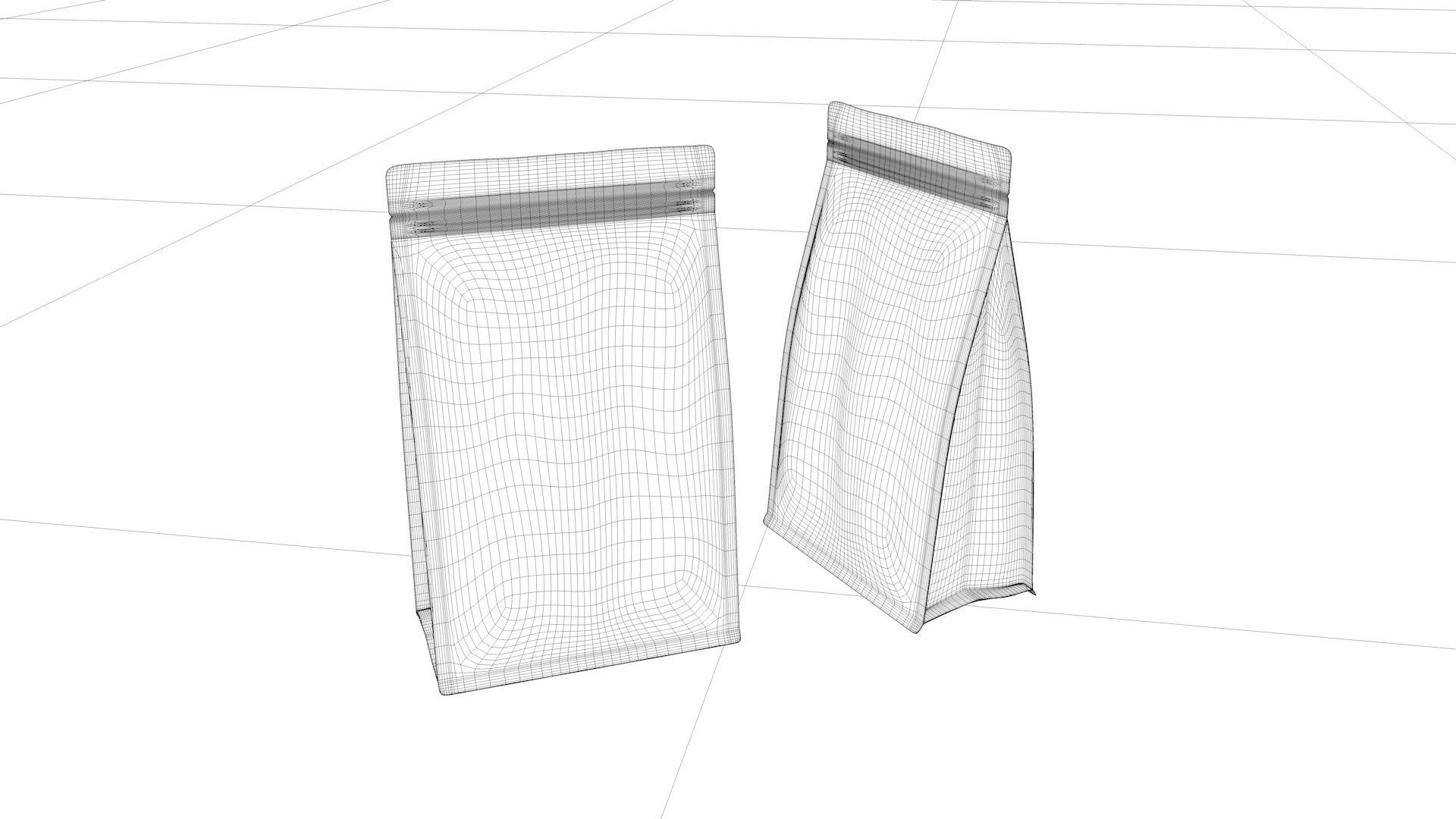 Packaging bags snack bags plastic bags 3D model | CGTrader