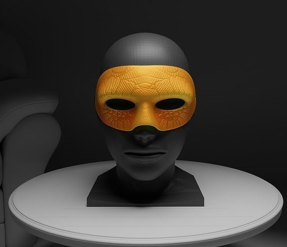 Prom Face Mask - Party Mask Stl 3D model 3D printable | CGTrader