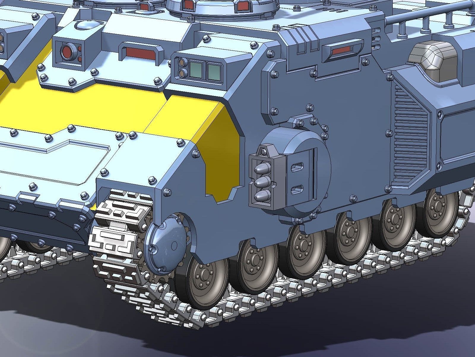 TRACKED IMPULSOR 28MM 3D model 3D printable | CGTrader