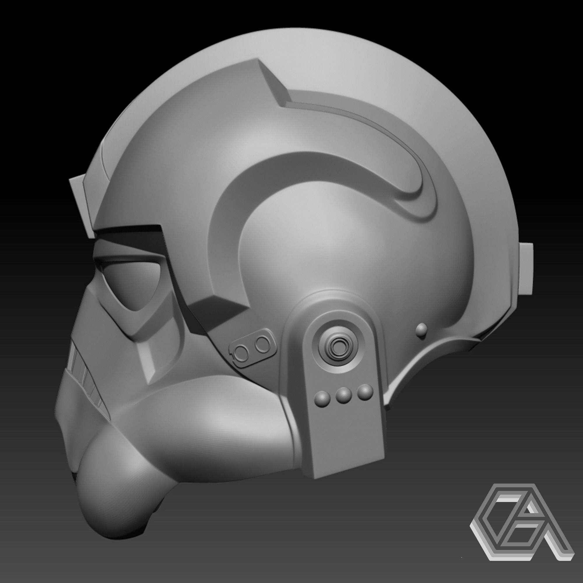 STAR WARS - TIE FIGHTER PILOT HELMET 3D model 3D printable | CGTrader