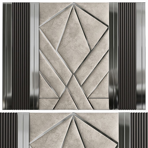 wall panels 032 3D model | CGTrader