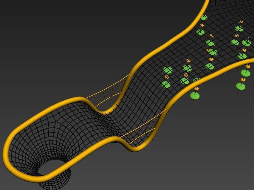 Rope net playground 3D model | CGTrader