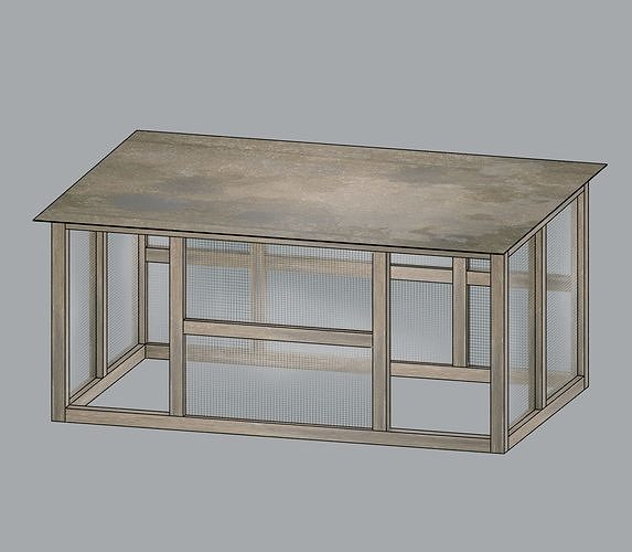 3D model Cage for small animals VR / AR / low-poly | CGTrader