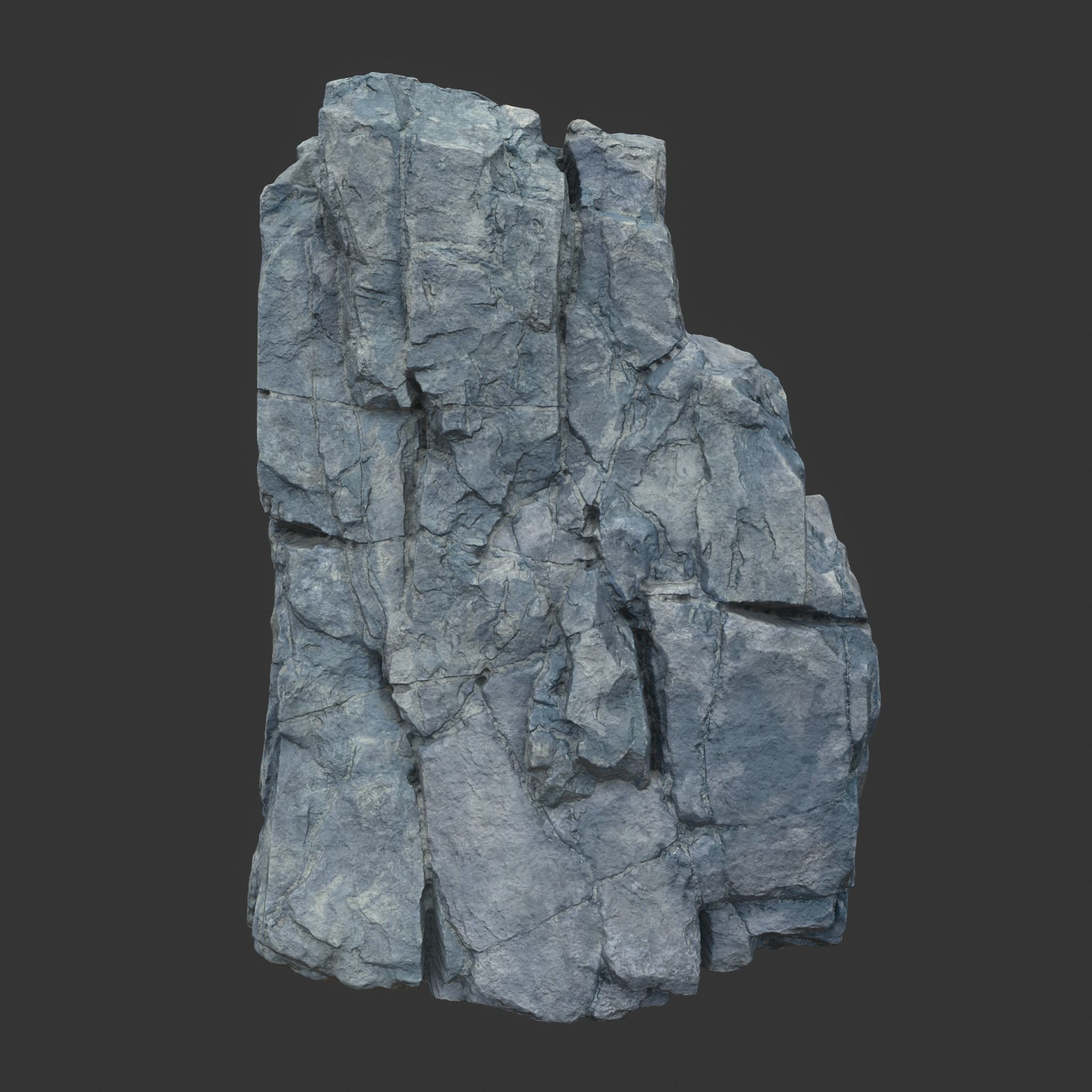 3D model Low poly Gray Modular Rock 230706 VR / AR / low-poly | CGTrader