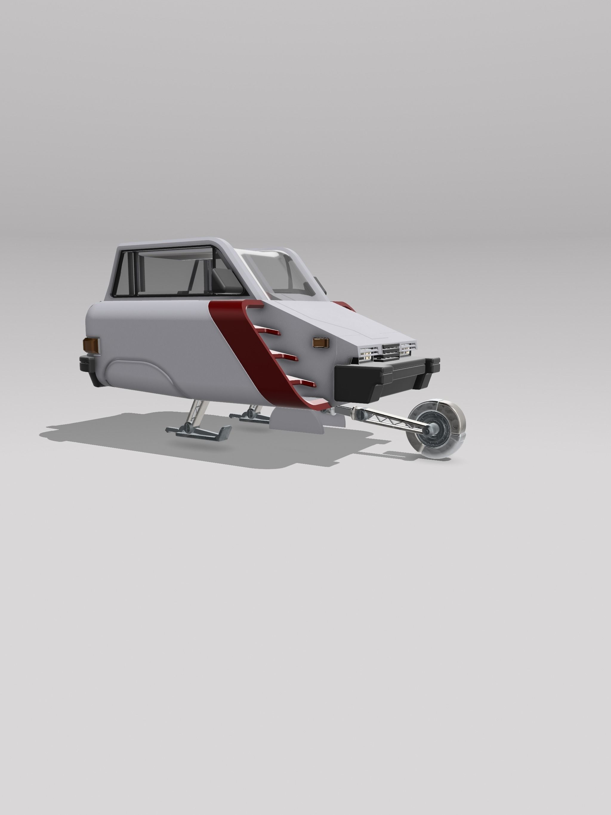 Cyber Punk Flying Micro Car Concept full kit 3D model 3D printable ...