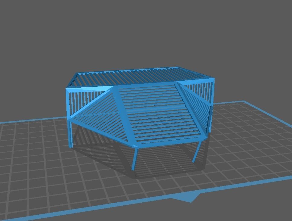 Slat Armor Cope Cage RPG cage for Turret 3D model 3D printable | CGTrader