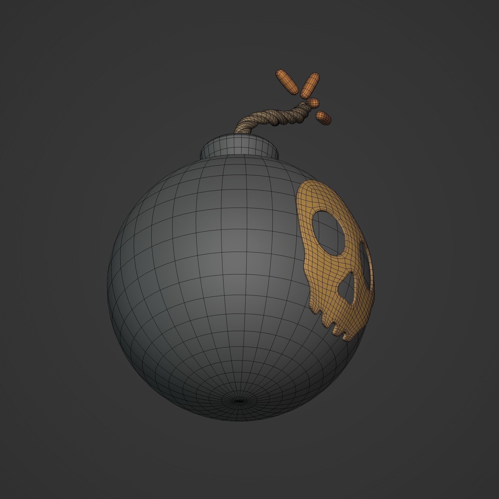 3D model Cartoon Bomb VR / AR / low-poly | CGTrader