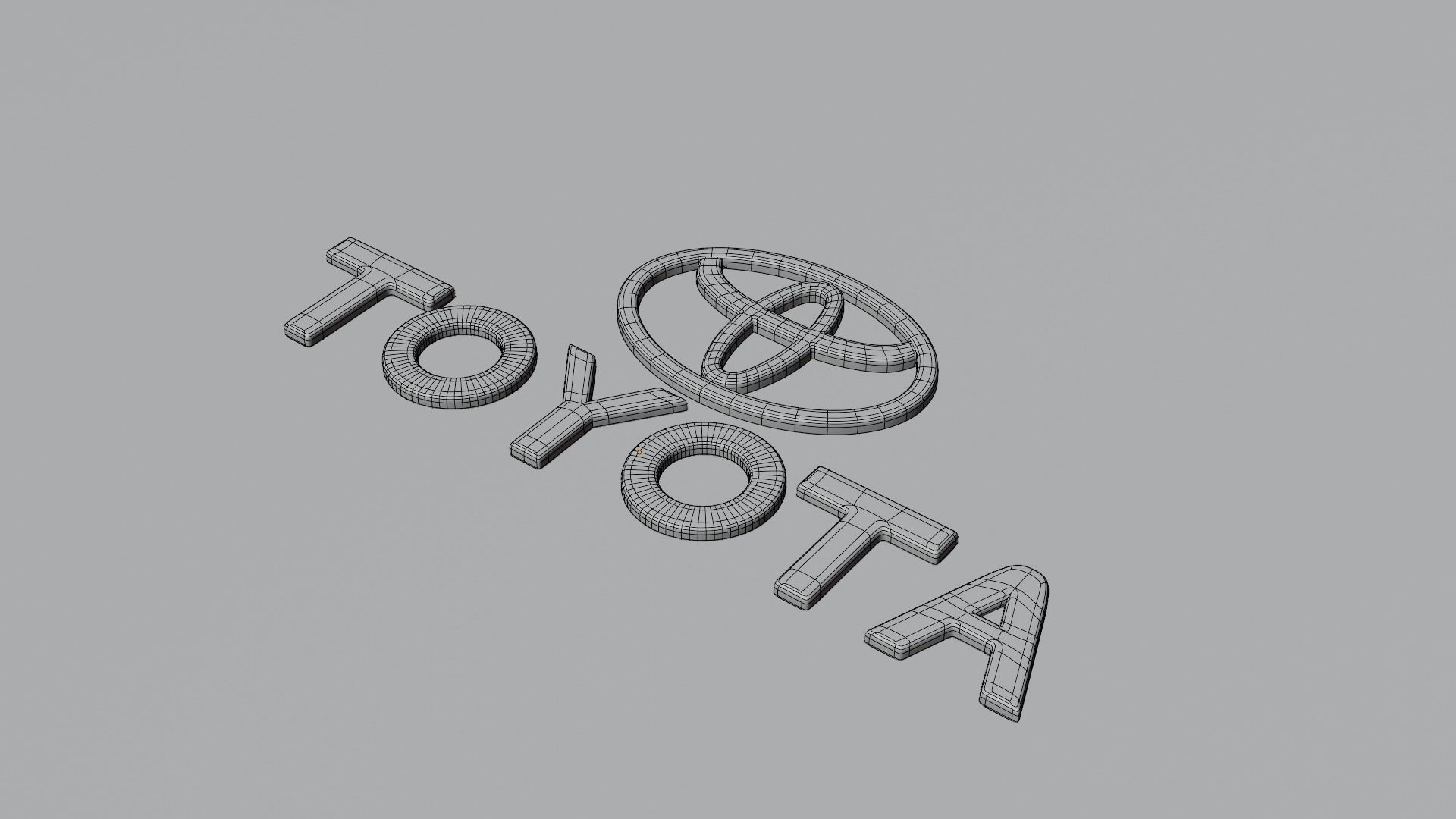 toyota emblem 3D model | CGTrader