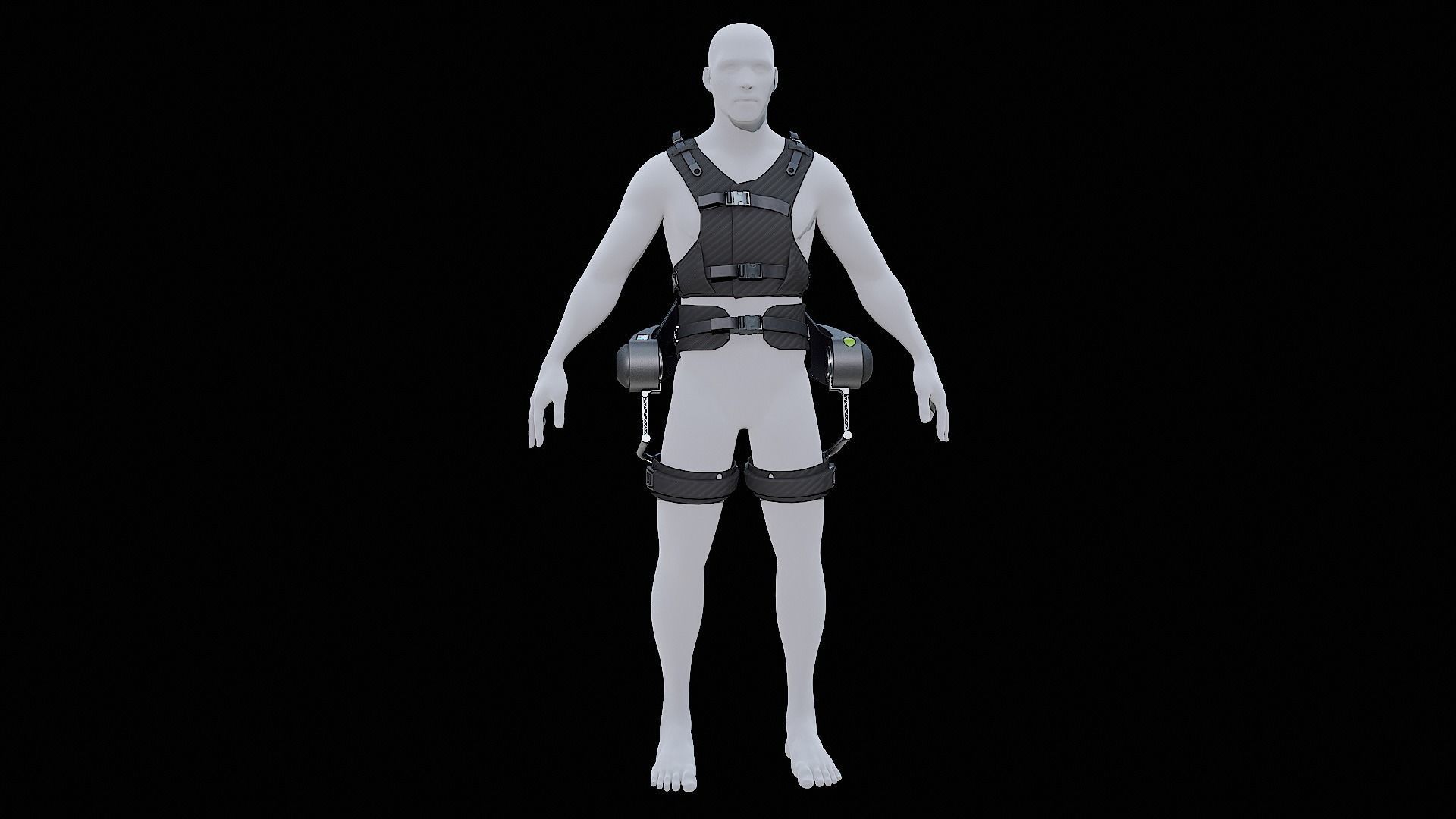 3D model Exoskeleton German Bionic Cray-X Red 2023 - PBR VR / AR / low ...